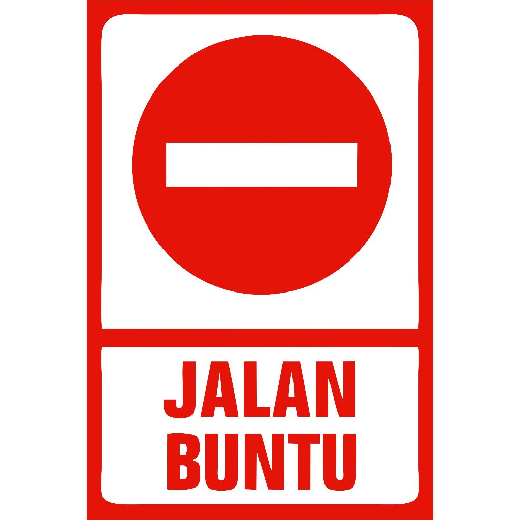 Jual RAMBU JALAN BUNTU akrilik | Shopee Indonesia