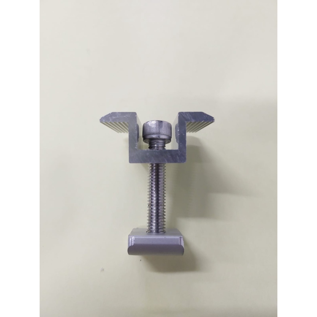 Jual Bracket Panel Surya Model Mid Clamp 40mm | Shopee Indonesia