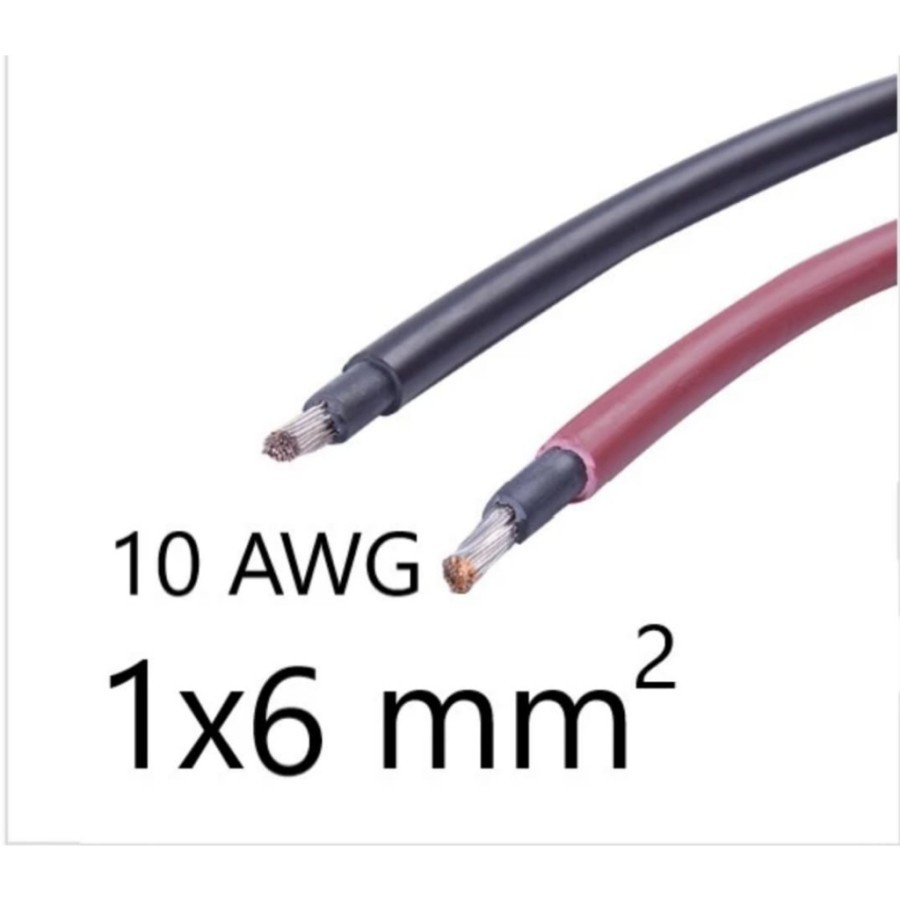 Jual Kabel Solar Panel Kabel Panel Surya Kabel PV 1F 1X6mm per meter | Shopee Indonesia