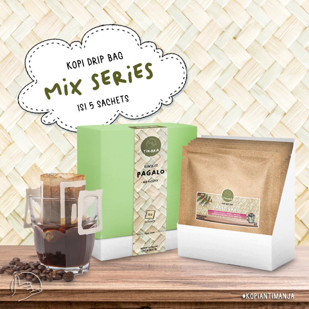 Jual Kopi Drip Bag Tikora - Mix Package - Bungkus Pagalo - Isi 5 ...