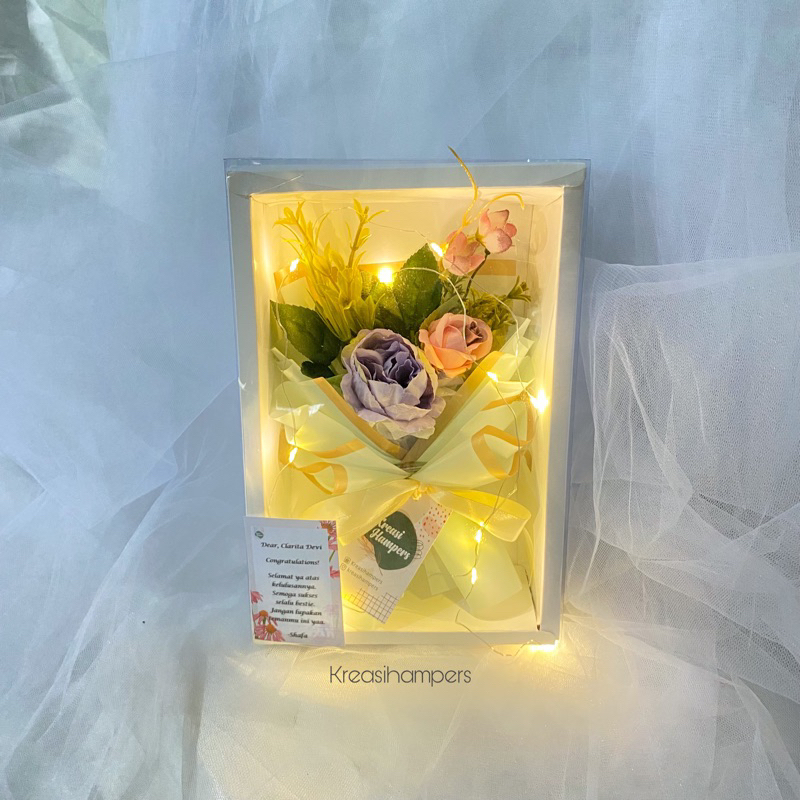 Jual Gift Flower In Box Kado Wisuda| Hadiah Kado Hampers Gift Bunga ...