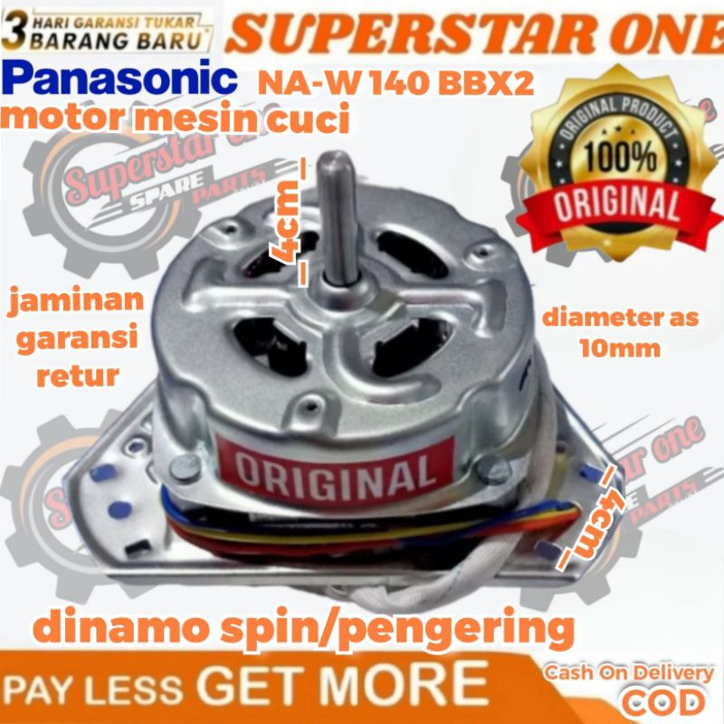 Jual dinamo spin/pengering mesin cuci panasonic(persamaan) NA-W 140 BBX2/NAW140BBX2 | Shopee ...