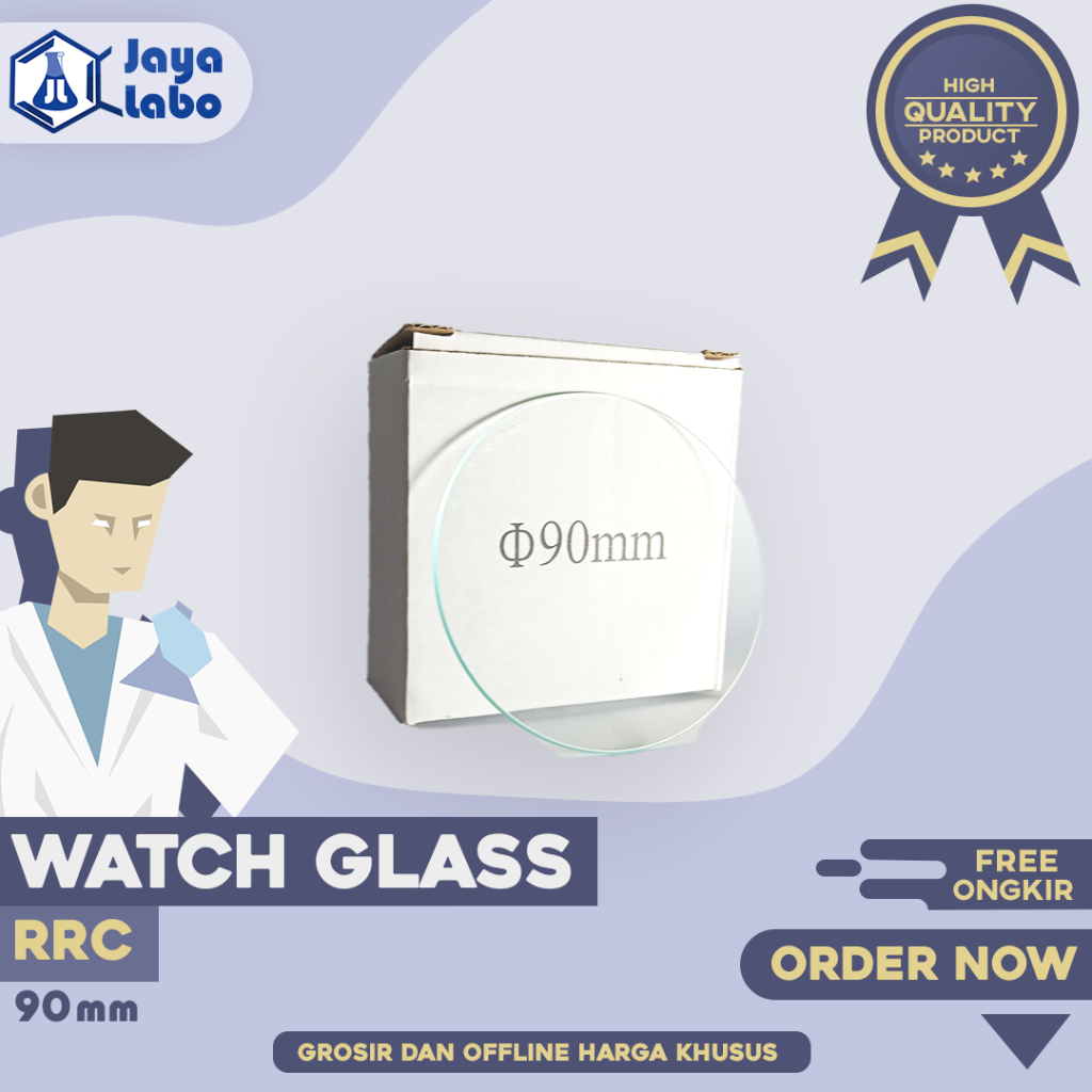 Jual KACA ARLOJI Laboratorium/ Watch Glass RRC dia. 90 mm (9 cm ...