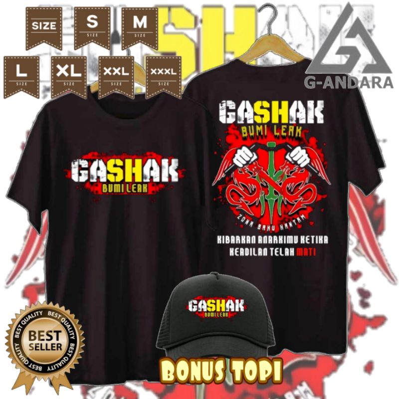 Jual KAOS GASHAK BUMI LEAK ZONA BAKU HNTAM KIBARKAN ANARKIMU KETIKA ...