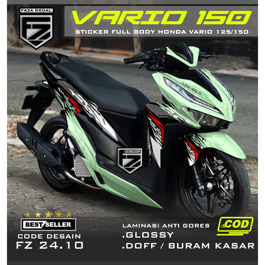 Jual (COD)Decal Stiker Honda Vario 150 NEW Full Body Simpel grafis - Sticker vario 125/150 2017 ...