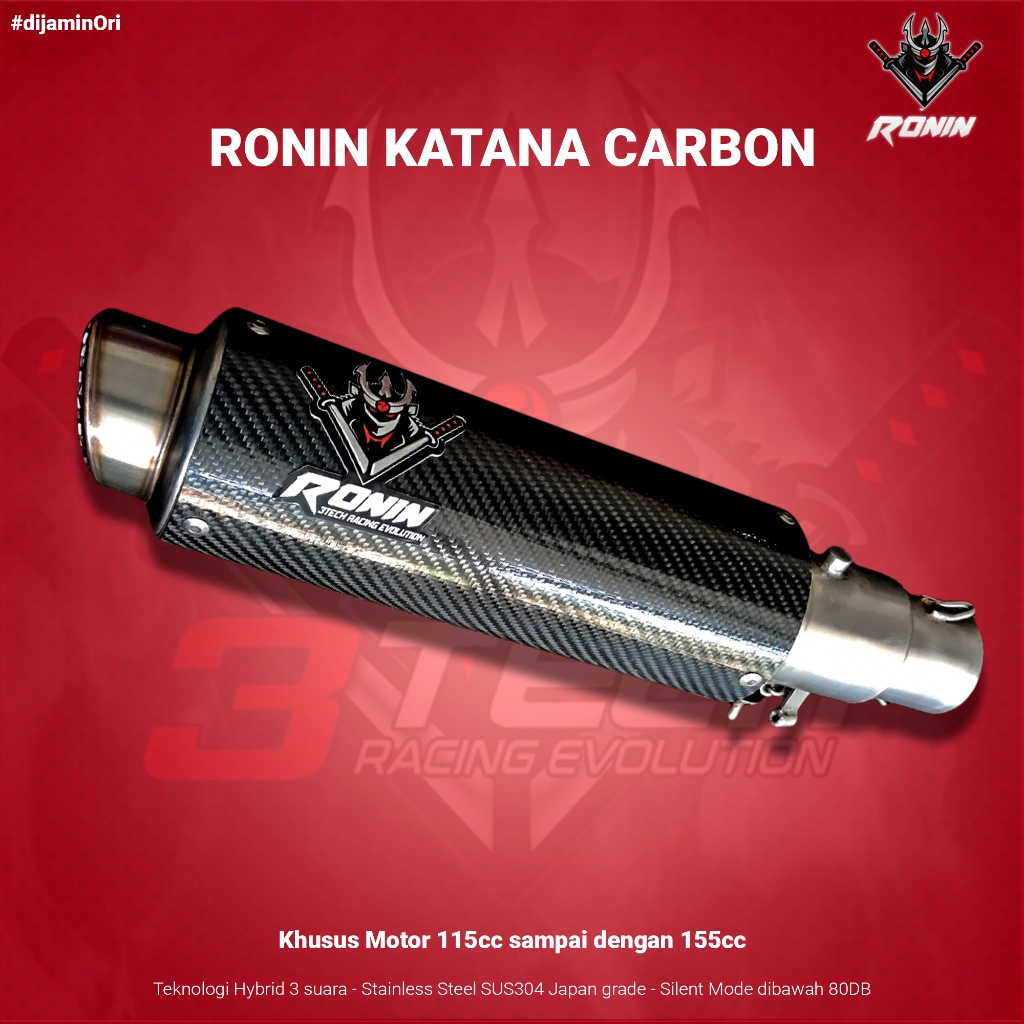 Jual Knalpot 3 Suara 3tech Ronin Katana NextGen Series motor SPORT ...