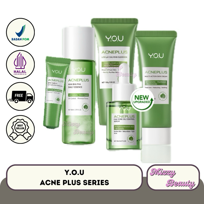 Jual YOU AcnePlus 5-in-1 Bundle New with Niacinamide Centella AHA ...