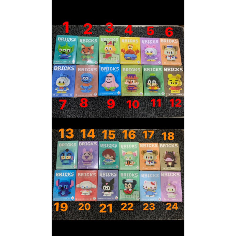 Jual lego mini bricks brick karakter miniatur karakter lego susun ...