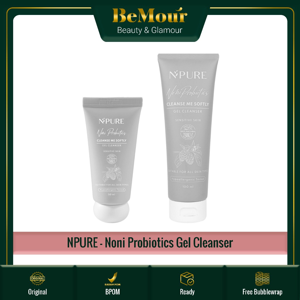 Jual NPURE - NONI PROBIOTICS GEL CLEANSER ( 50 / 100 ml ) - Sabun Muka ...