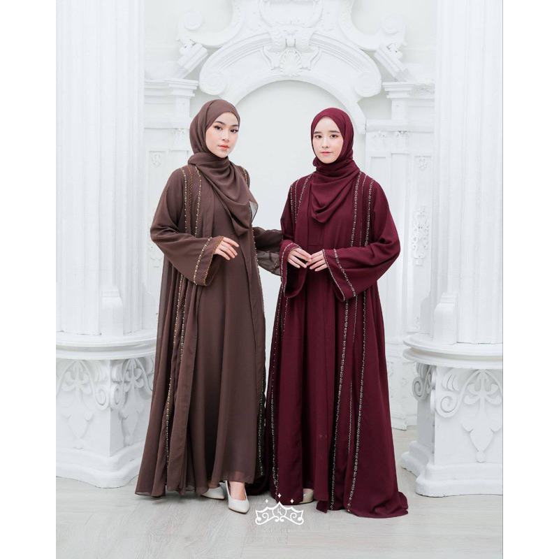Jual READY !!! outer only !!! Andalucia Abaya by Kazami | Shopee Indonesia