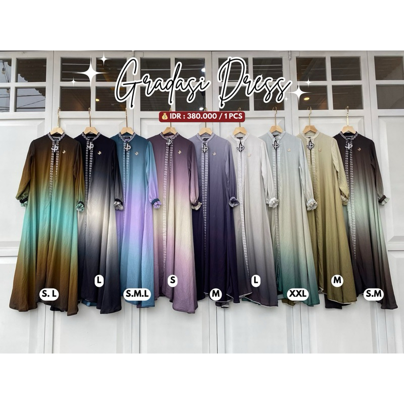 Jual GRADASI DRESS BY JOURNEY SCARVES ORIGINAL | Shopee Indonesia