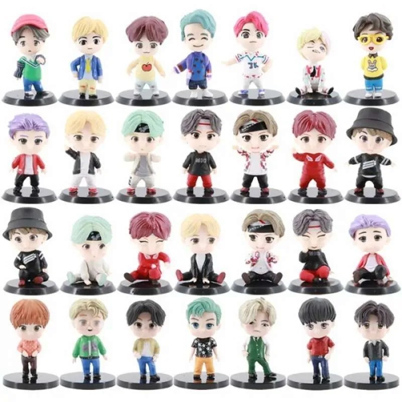 Jual Action Figure BTS KPOP - Figure set isi 7 - chibi | Shopee Indonesia