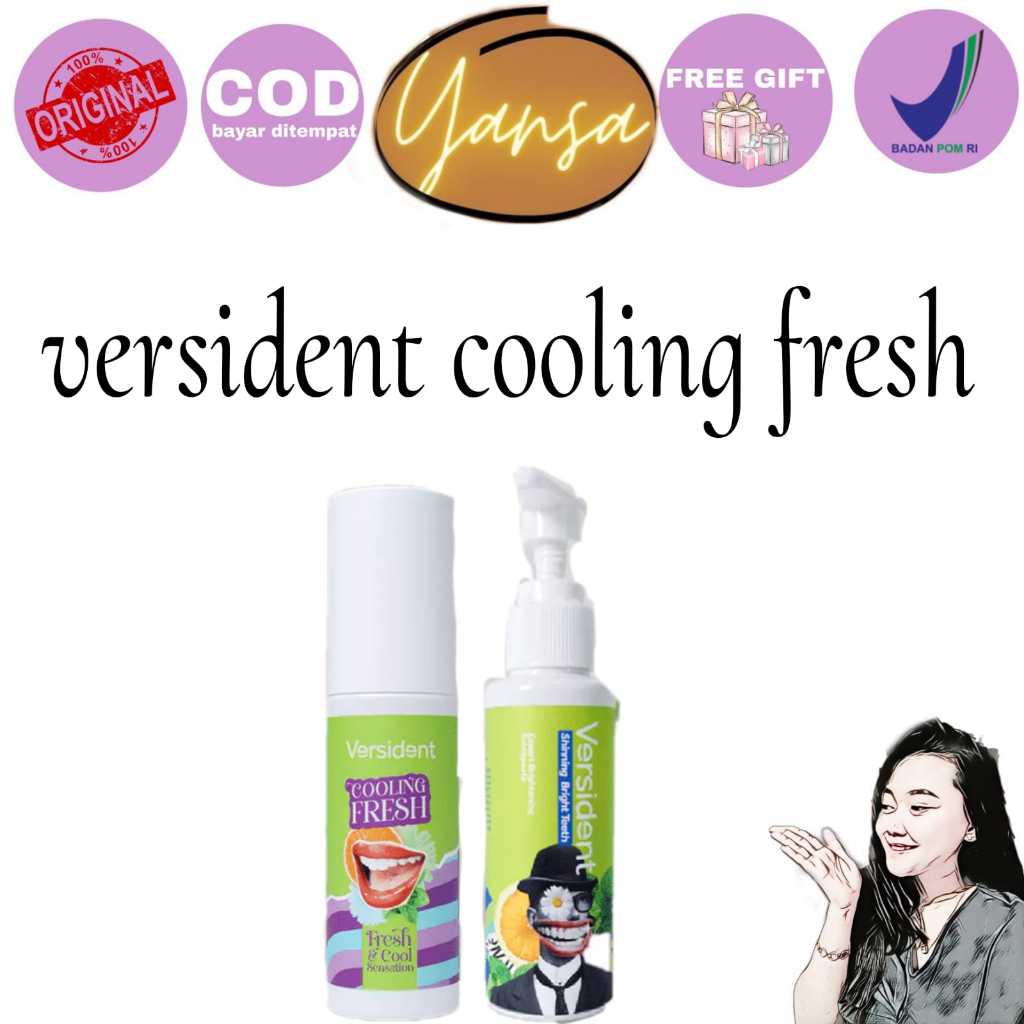 Jual Versident Cooling Fresh / Parfume Mulut Mengatasi Bau Mulut ...
