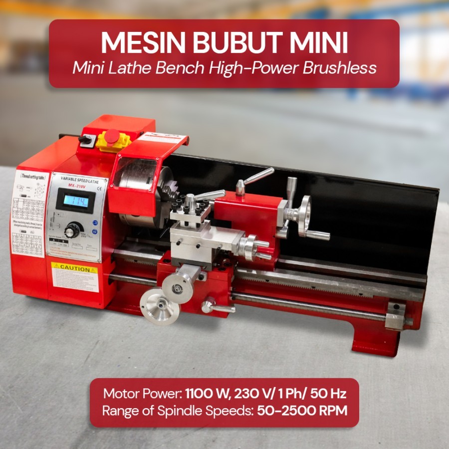 Jual Mesin Bubut Kayu 1100w Brushless Mini Lathe Bench Wood Metal MX ...