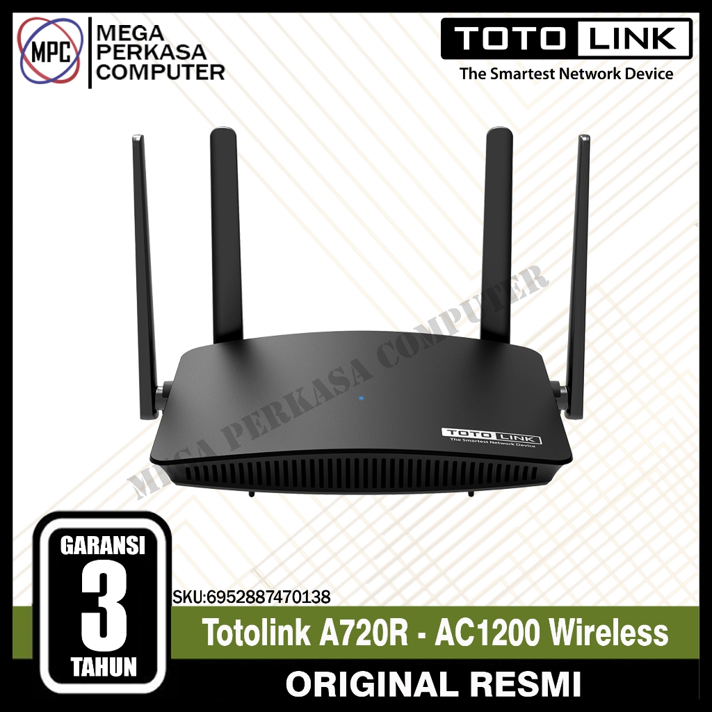 Jual TOTOLINK A720R - AC1200 Wireless Dual Band Router 4 Antena ...