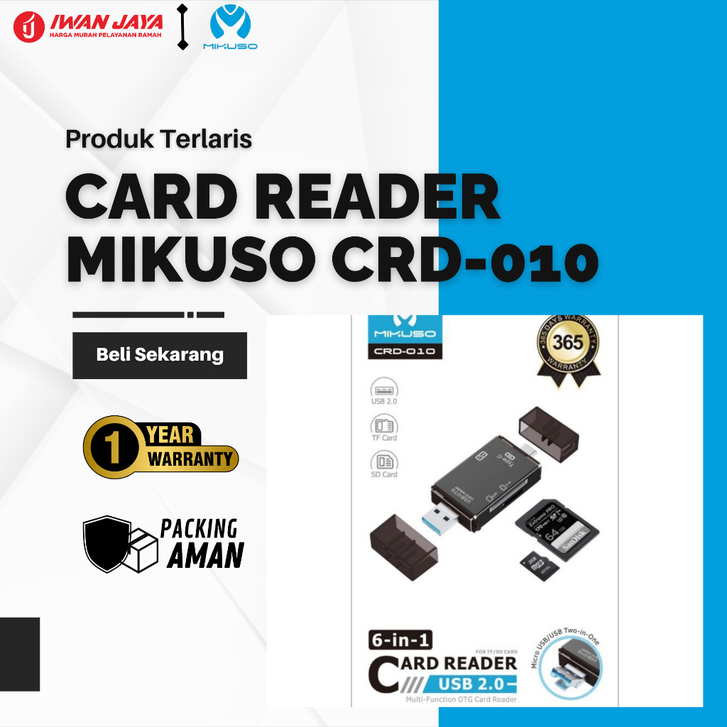 Jual CARD READER MIKUSO CRD-010 | Shopee Indonesia