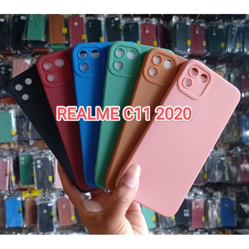 Jual SOFTCASE CASING HP REALME C11 2020 SILIKON TPU MACARON PRO CAMERA ...