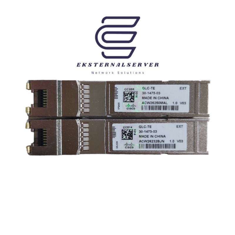 Jual SFP GLC-TE 1G 1000BASE-T COPPER RJ45 CISCO ORIGINAL HOLOGRAM ...