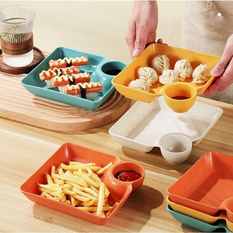 Jual Piring Snack Cemilan 2in1 | Shopee Indonesia