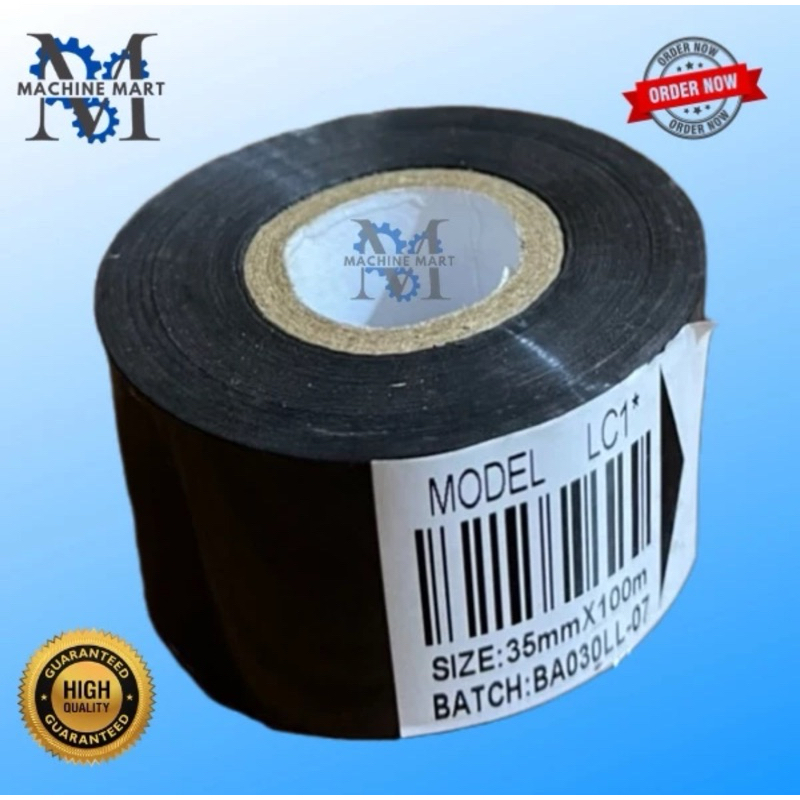 Jual Ribbon Tape 35 x 100 mm LC1* Tinta Foil Pita Mesin Coding Expired ...