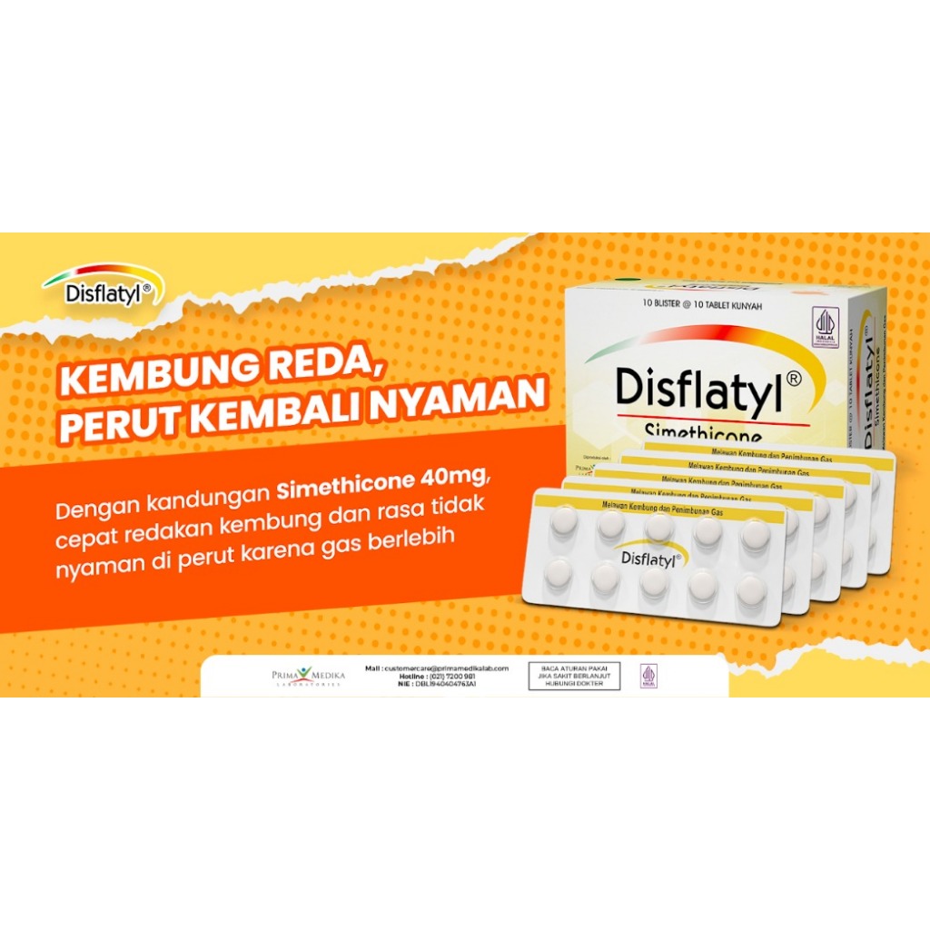 Jual DISFLATYL 40 MG 1 STRIP 10 TABLET | Shopee Indonesia