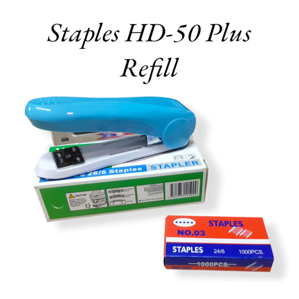 Jual 2 In 1 Staples + Isi Vanco Stapler / Staples HD-50 / Hekter Besar Plus Refill Atau Isi ...