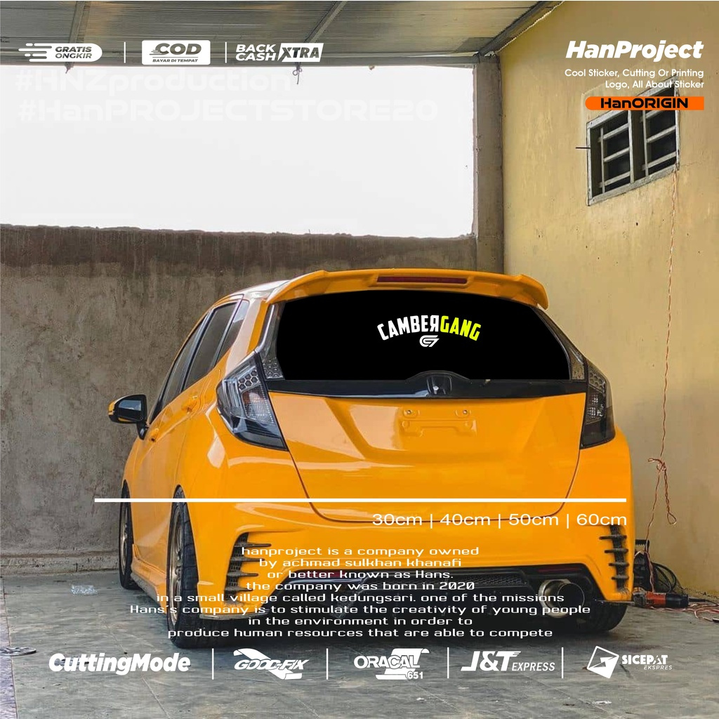 Jual STICKER KACA MOBIL CAMBERGANG MELENGKUNG TERBARU STICKER CUTTING ...