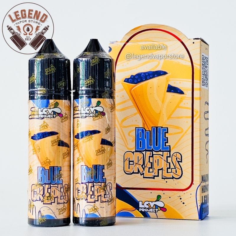 Jual FREEBASE - LIQUID LCV BLUE CREPES Blueberry Cheese Crepes 60ML 3MG ...