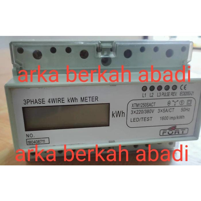 Jual KWH METER 3PHASE XTM1250SACT LCD by CT /5A FORT | Shopee Indonesia