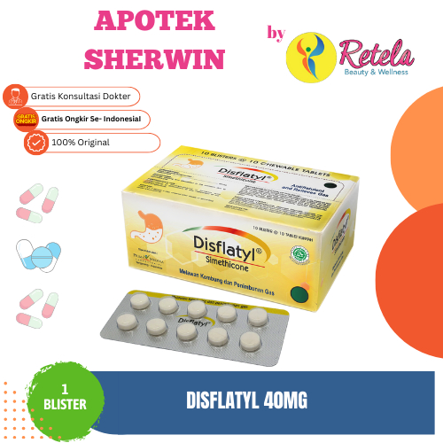 Jual DISFLATYL 40 MG 1 STRIP 10 TABLET | Shopee Indonesia