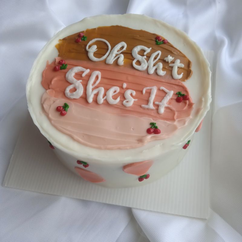Jual [BISA CUSTOM] Ukuran 14cm Korean Cake Semarang | Shopee Indonesia