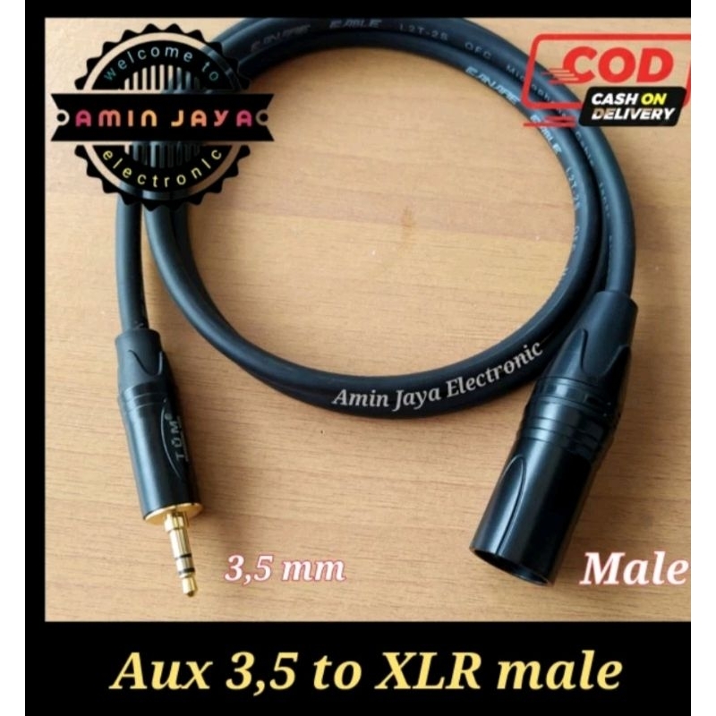 Jual Kabel aux 3,5 to xlr male kabel canare 10 meter | Shopee Indonesia