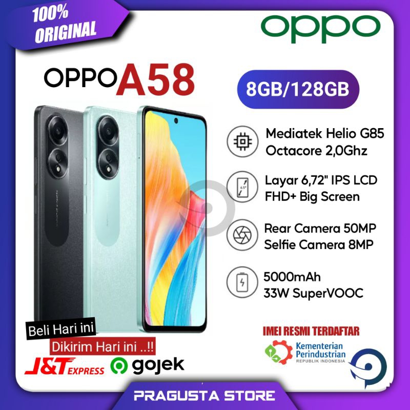 Jual OPPO A58 Ram 8/128 GB Original | Shopee Indonesia