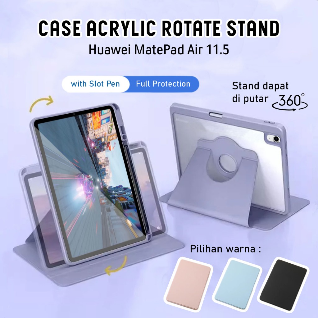 Jual Case Huawei MatePad Air 11.5 Rotate Clear Cover Casing Akrilik ...