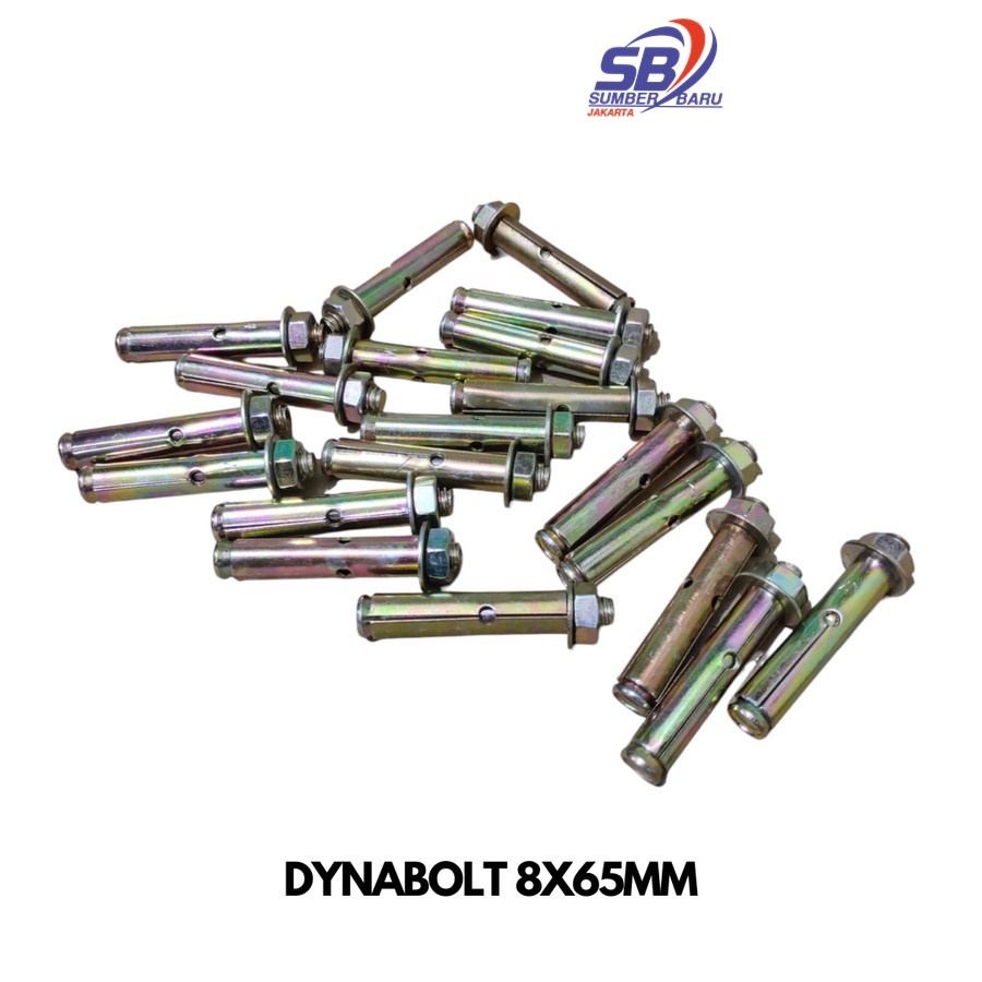 Jual 20 Pcs Dynabolt 8 x 65 Dinabolt Baut Beton Anchor Bracket Set 8x65 ...