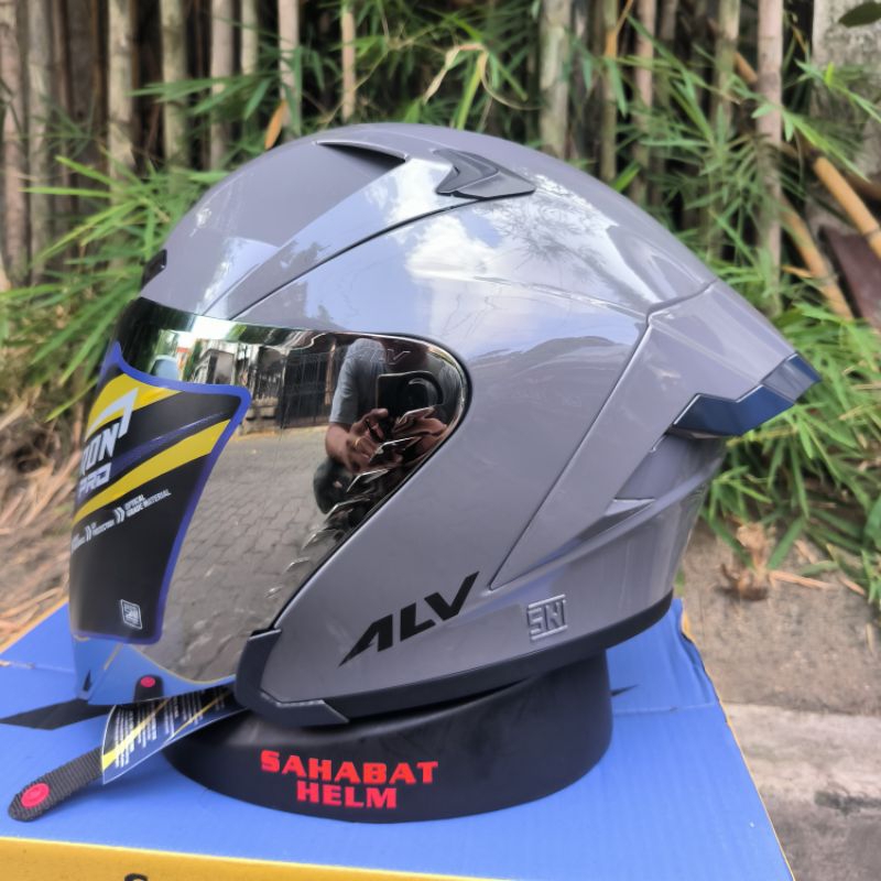 Jual Helm ALV Ultron Pro visor iridium silfer | Shopee Indonesia