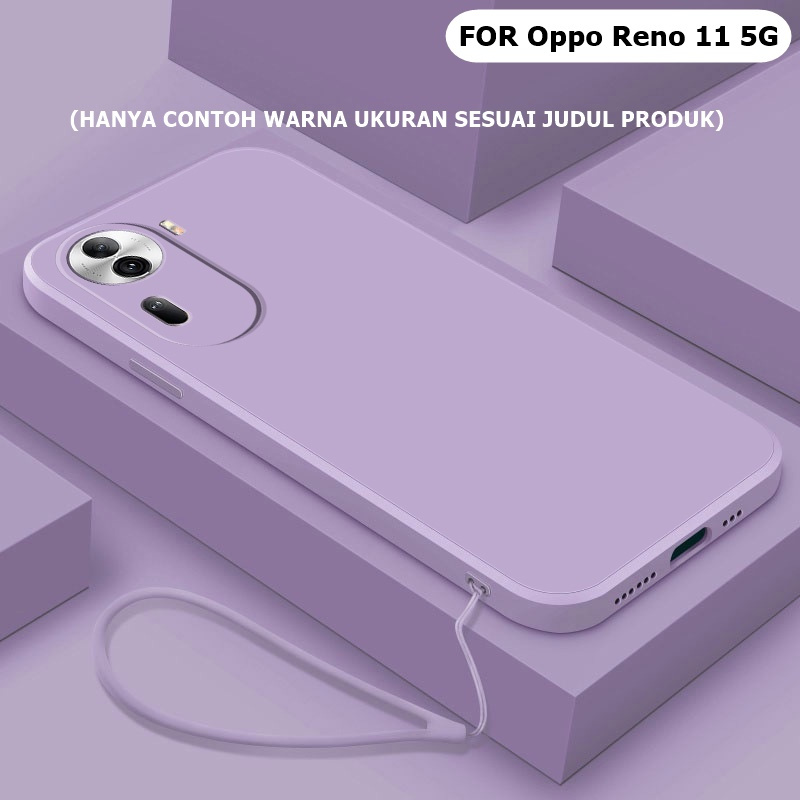 Jual CASE OPPO RENO 11 5G BABY SKIN FREE TALI MICROFIBER SILICONE HP ...