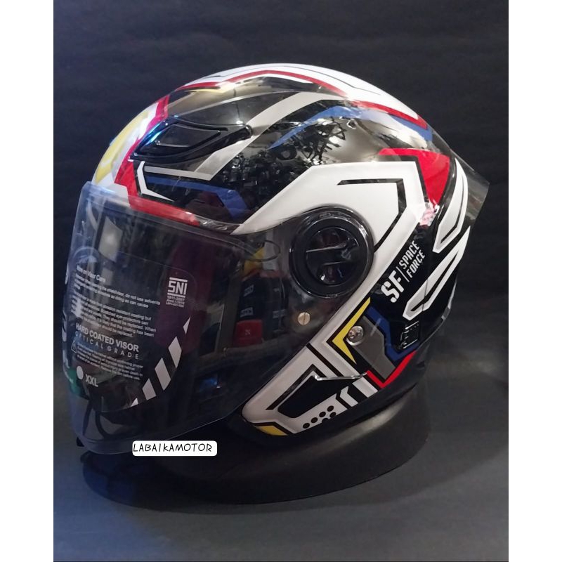 Jual HELM CARGLOSS NFS MOTIF | helm HALF FACE | Shopee Indonesia