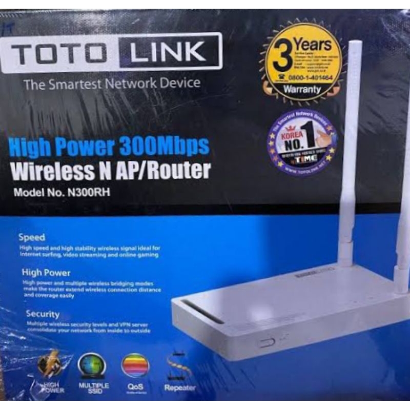 Jual TOTOLINK N300RH Wireless & Router 300Mbps Long Range 11dBi ...