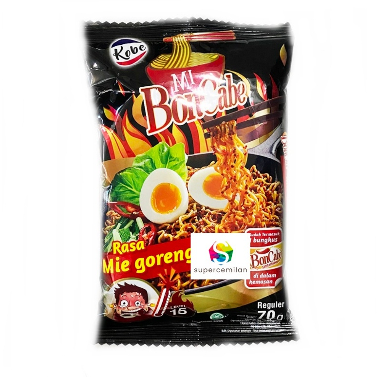 Jual Mi Boncabe Kobe Rasa Mie Goreng/ Mie Bon Cabe 70 gram | Shopee ...