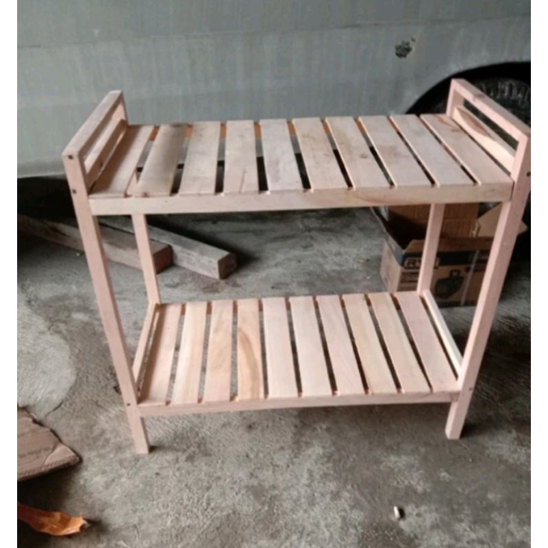 Jual MEJA RAK KOMPOR GAS 2 TUNGKU DARI KAYU | RAK 2 SUSUN | Shopee ...