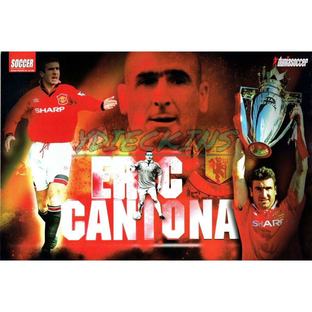 Jual Poster Bola SOCCER Legenda Sepak Bola "ERIC CANTONA" | Shopee ...