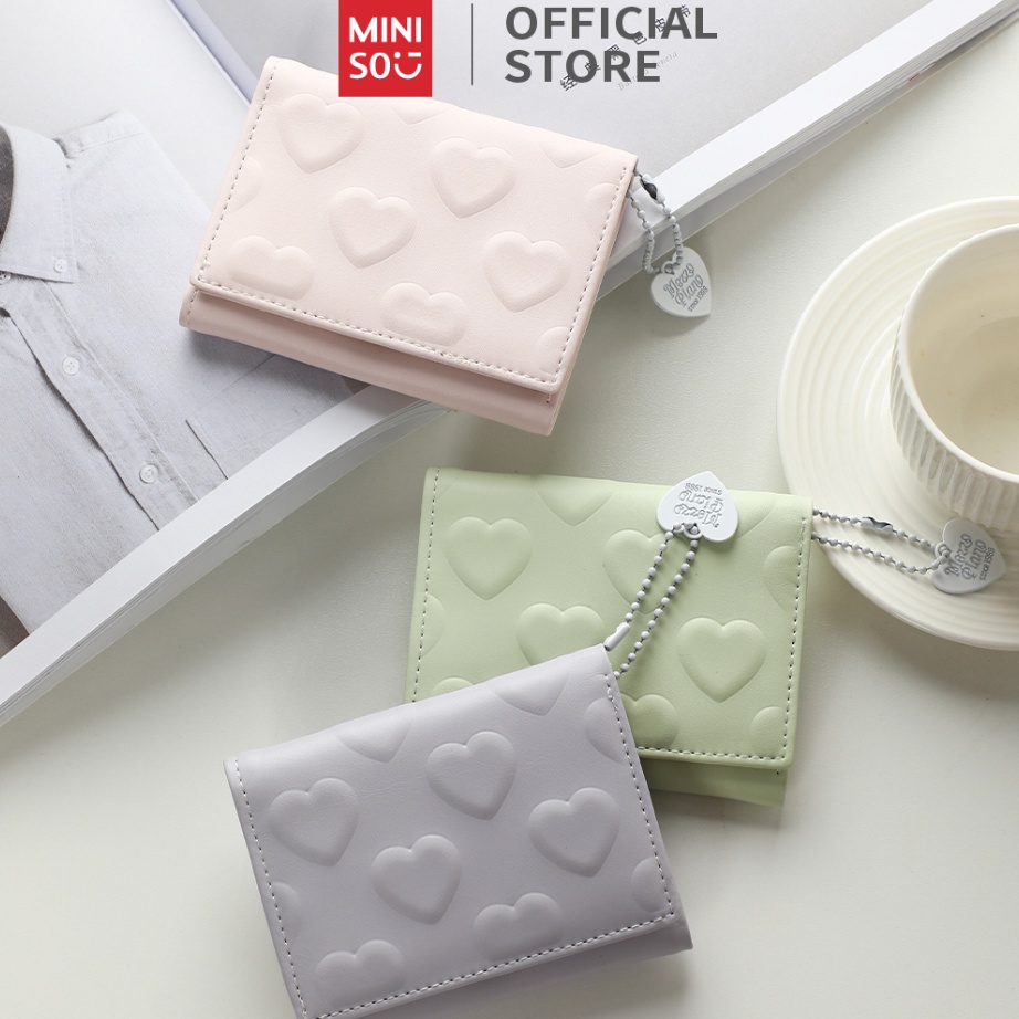 Jual Berkualitas Tanpa Mahal MINISO Dompet Wanita Dompet Bifold Trifold ...