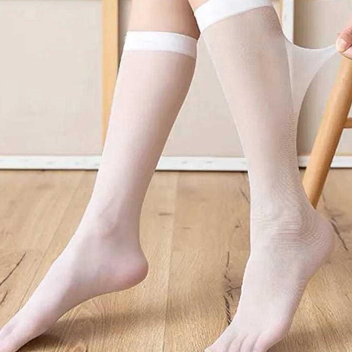Jual New Offer Kaos Kaki Kulit Tipis Wanita Stocking Transparan Tinggi ...