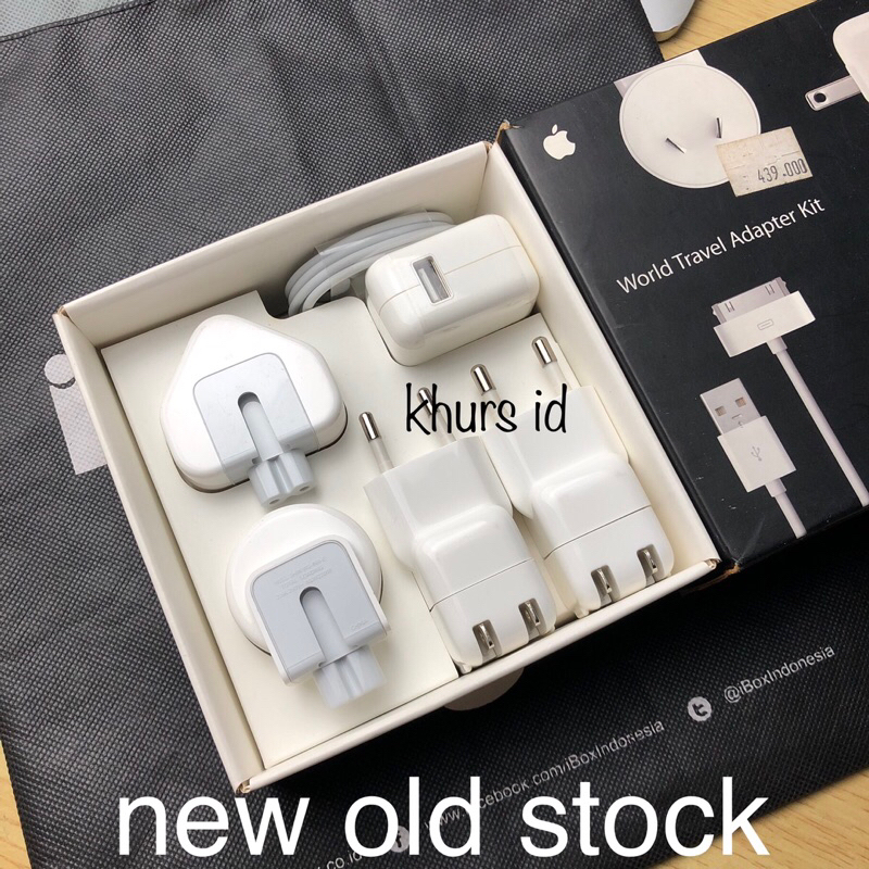 Jual apple world travel adapter kit original - iphone ipad ipod ...
