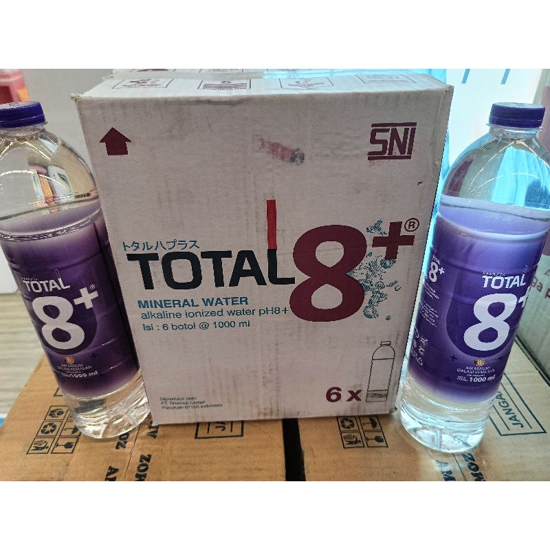 Jual Total 8+ Akaline Water 1000 Ml (Isi 6 Botol /Dus) | Shopee Indonesia