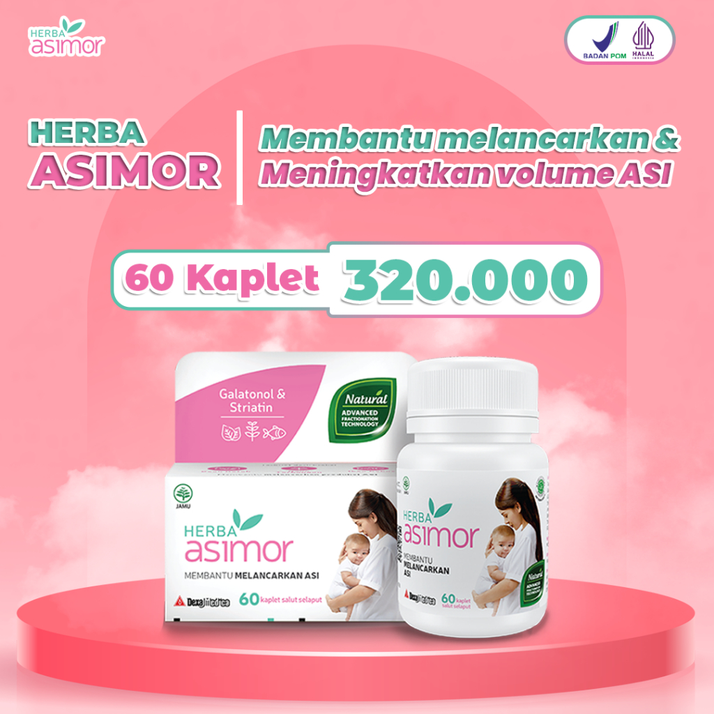 Jual Herba Asimor Film Coated Caplet (60tablet/botol) - Peningkatan ASI ...
