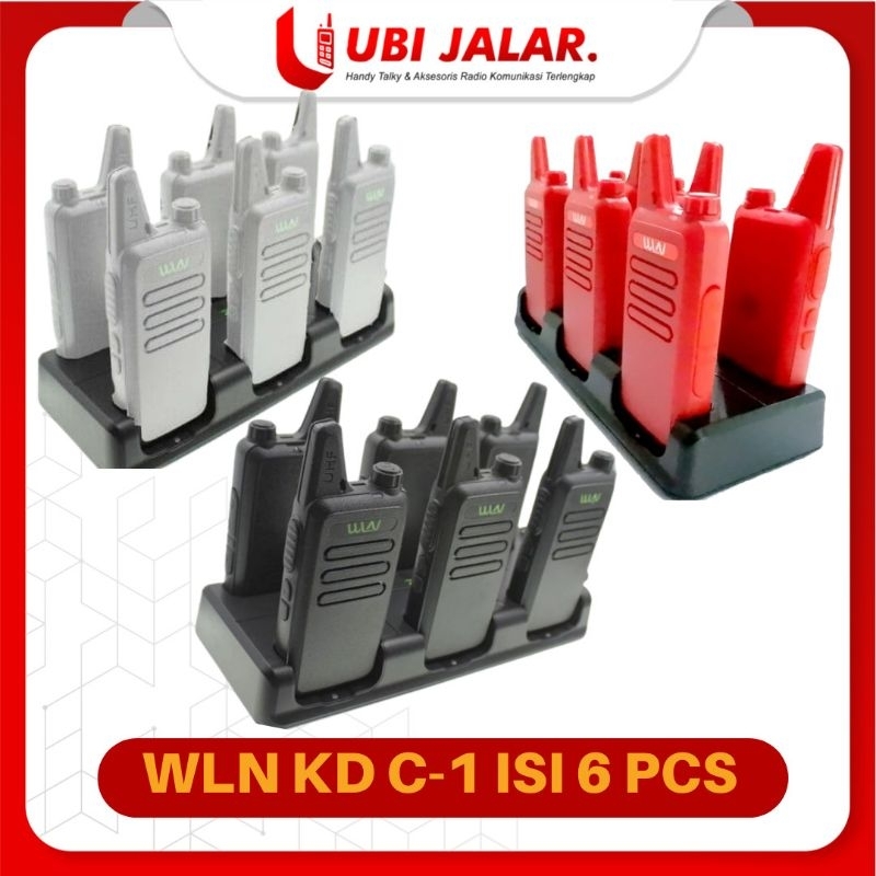 Jual Wln Kd C1 1 Kotak Isi 6 pcs Walkie talkie UHF Handy Talky Two way ...