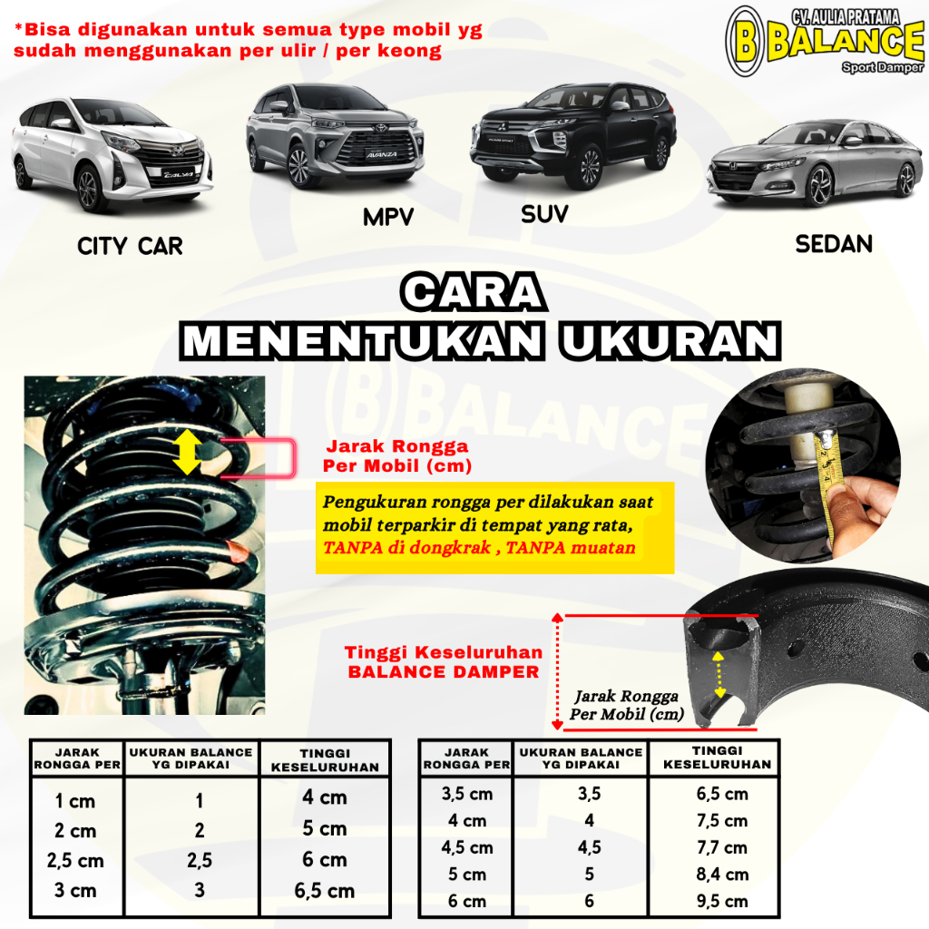 Jual Spring Buffer BALANCE Sport Damper mobil CAPTIVA 2009, AWET 9 THN ...