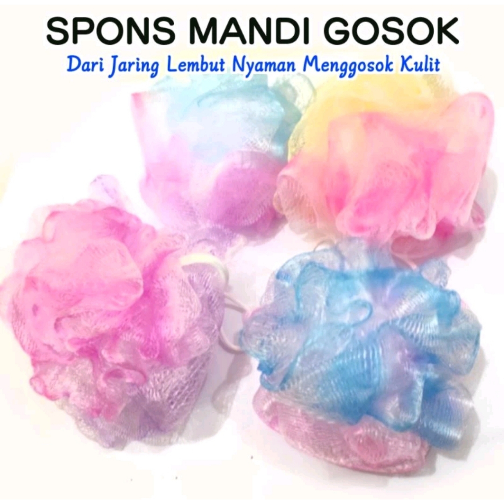 Jual Spon Mandi Pelangi / Bodywash Pelangi / Sponge - BULAT 30GR ...